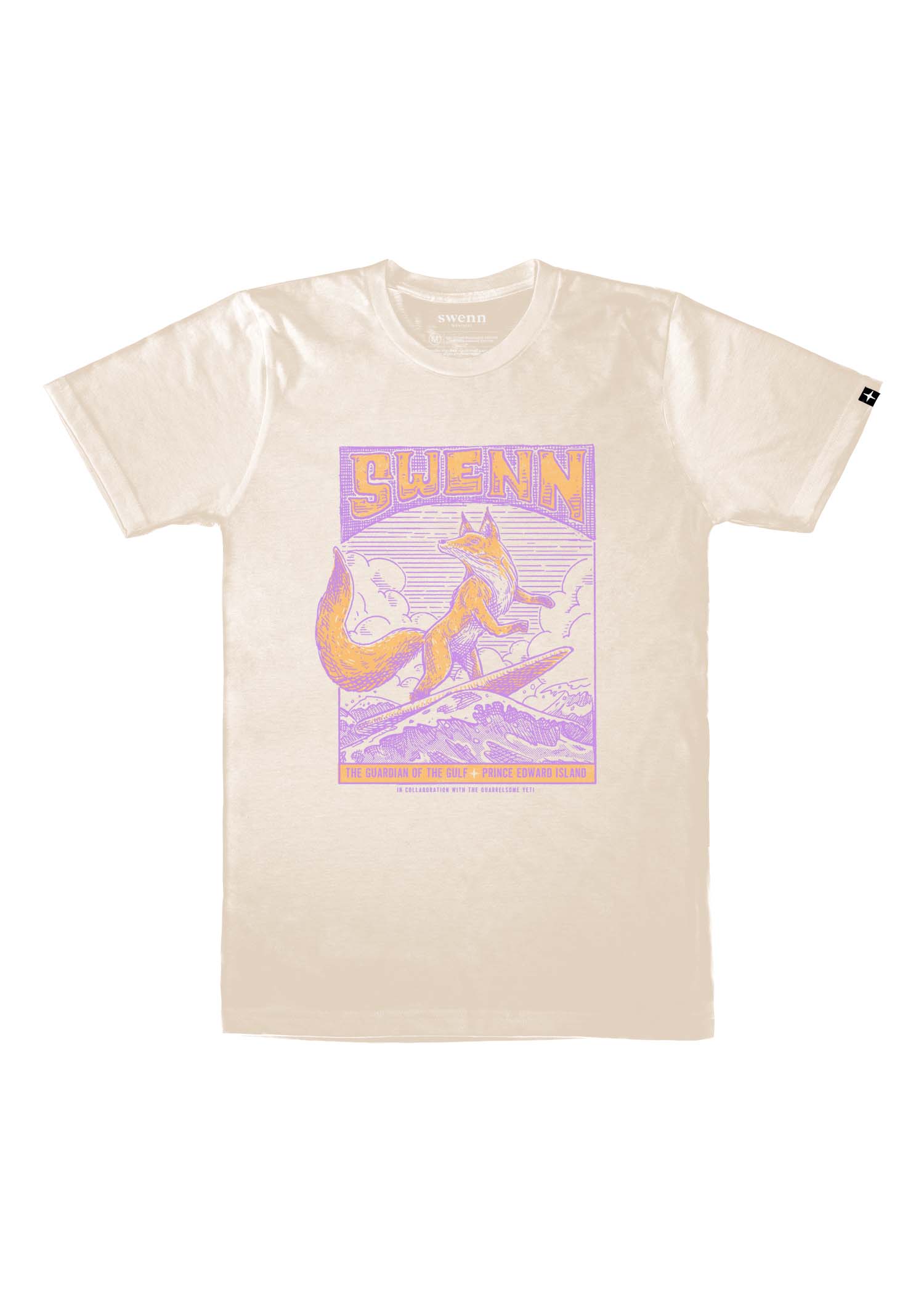 SWENN - Prince Edward Island Surfing Fox T-shirt