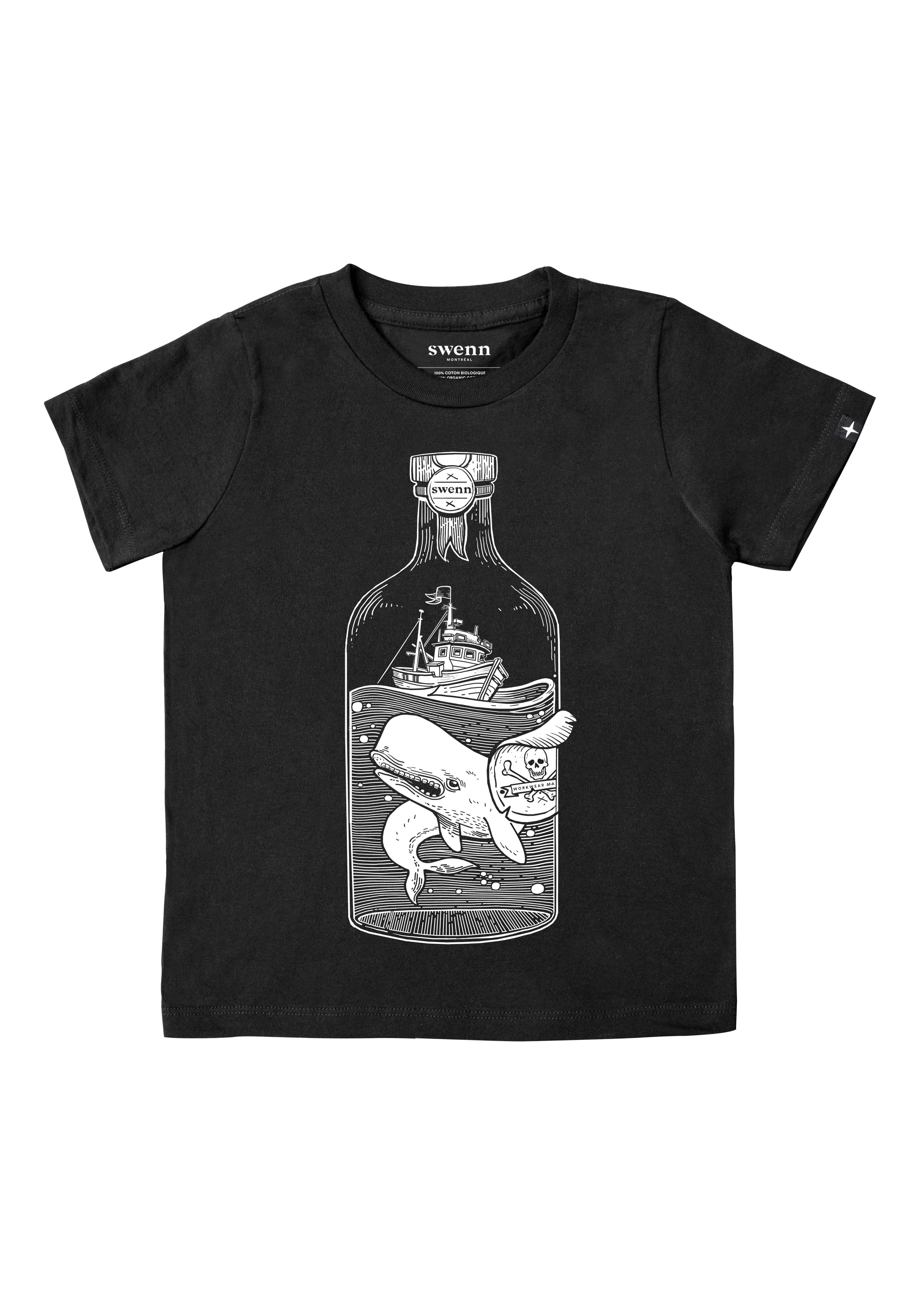 SWENN - T-shirt Baleine en coton biologique pour enfants